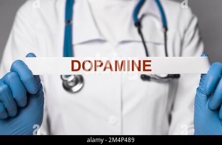 Dopamine word. Hormone, medical concept. High quality photo Stock Photo ...