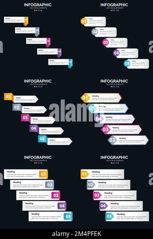 Vector infographics pack for business presentations Stock Vector Image ...