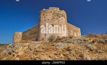 Aptera Fortress, Koule Fortress, Turkish, partially restored, cloudless ...
