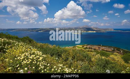Souda Bay, Akrotiri, warships, Naval Base, Souda Island, blue sky with ...