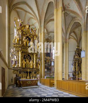 Baroque altars in the Benedictine Abbey of St. Lambrecht, Sankt ...