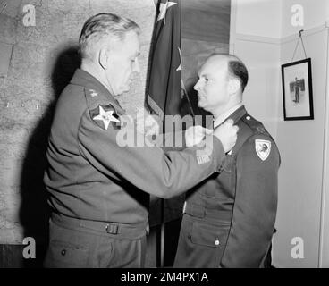 Captain Power Leach Decorated with Silver Star. Photographs of Marshall ...
