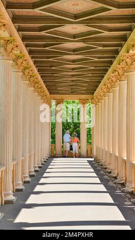 Portico, Colonnade, Belvedere Palace, Pfingstberg, Potsdam, Brandenburg ...