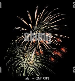 a Stunning fireworks show against night sky Stock Photo - Alamy