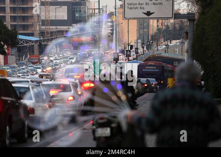 Traffic jam in Tehran, 20 November 2017. | usage worldwide Stock Photo ...