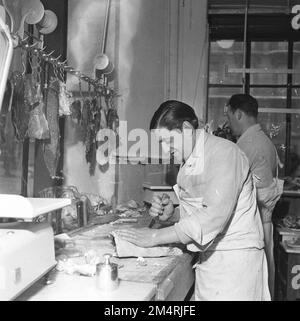 New Series on Meat in Butcher Shop. Photographs of Marshall Plan ...