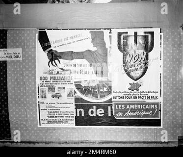 Paris War of Posters. Photographs of Marshall Plan Programs, Exhibits ...