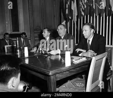 Ambassador M. Katz with Charles Wilson and Andrew Birding, April 30 ...