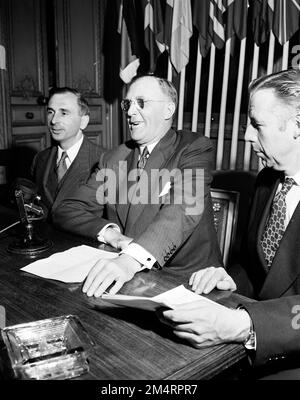 Ambassador M. Katz with Charles Wilson and Andrew Birding, April 30 ...