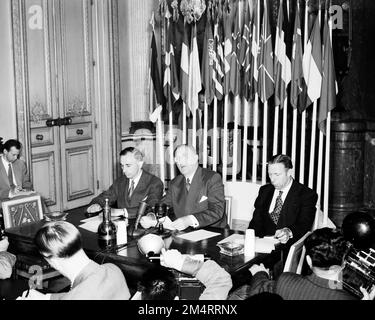 Ambassador M. Katz with Charles Wilson and Andrew Birding, April 30 ...