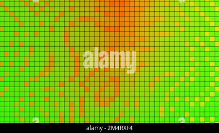 Colorful distortion and flickering in pixels. Motion. Pixel background ...