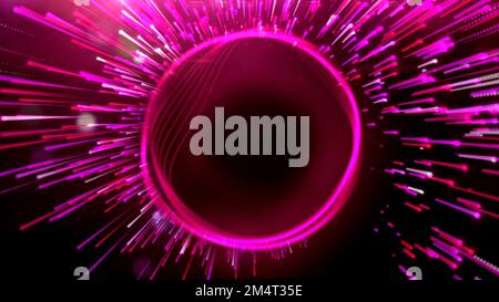 Spiral movement of particles, smooth spiral movement. Motion. Abstract ...