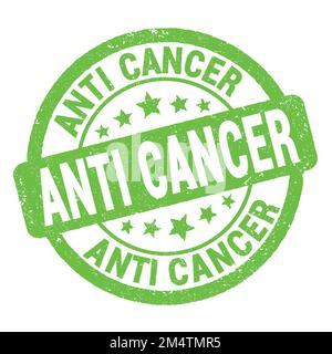 ANTI CANCER text written on red grungy lines stamp sign Stock Photo - Alamy