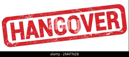 HANGOVER text written word on orange round stamp sign Stock Photo - Alamy
