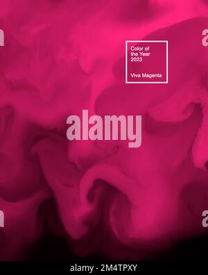 abstract background color viva Magenta. color trend 2023. Vivid ...