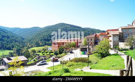 Village of Castellar de Nuch in the province of Barcelona, Catalunya ...