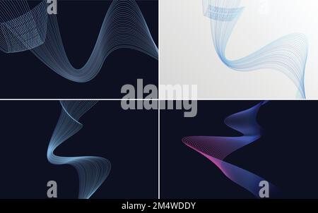 Use these abstract waving line backgrounds to enhance your designs ...
