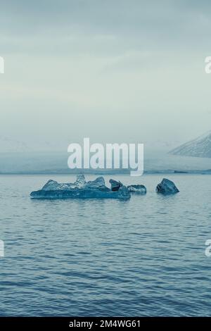 Spiky ice pieces in cold sea landscape photo Stock Photo - Alamy