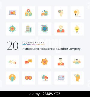 20 Human Centered Business And Modern Company Blue Color icon for ...