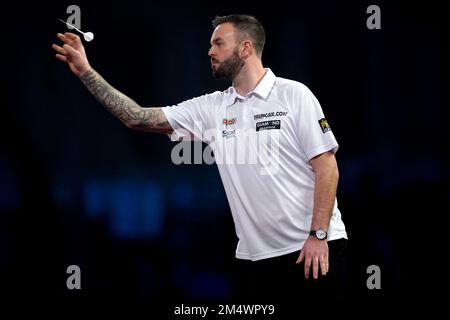 Ross Smith during his match against Paolo Nebrida on day eight of the ...