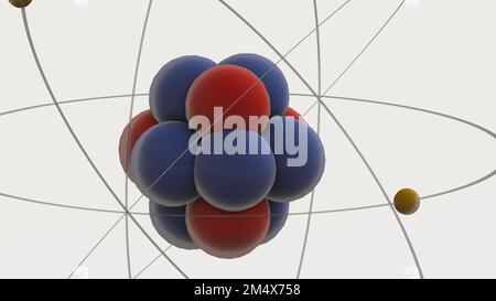 Rutherfords Atomic Model Stock Photo - Alamy