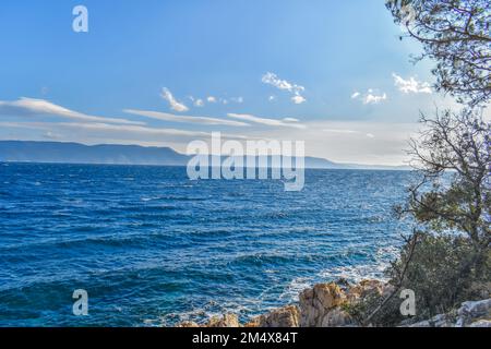 Beautiful day in Rabac, Croatia Stock Photo - Alamy