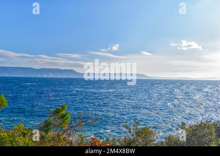 Beautiful day in Rabac, Croatia Stock Photo - Alamy