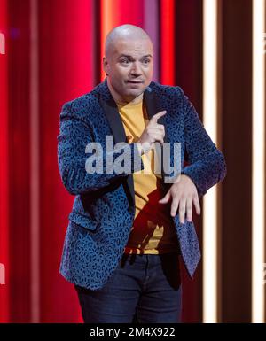 Berlin, Germany. 12th Dec, 2022. Comedian Oliver Pocher is on stage ...