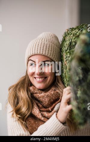 Christmas Home Interior with White Christmas tree Stock Photo - Alamy