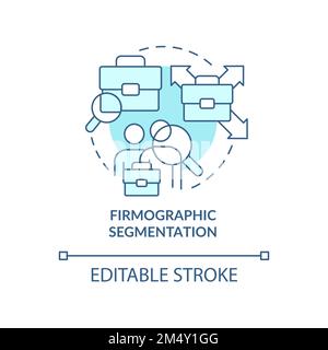 Firmographic segmentation concept icons set Stock Vector Image & Art - Alamy