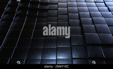Black cubes. Computer generated 3d render Stock Photo - Alamy