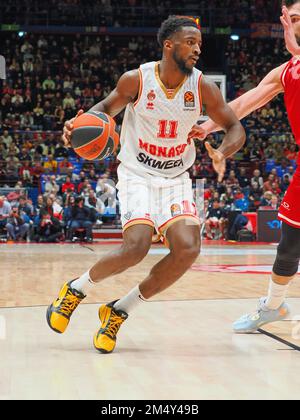 Alpha Diallo (AS Monaco) during EA7 Emporio Armani Milano vs AS Monaco ...