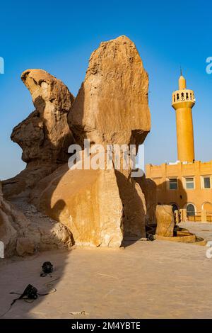Mosque at the Al Qarah mountain, Al Ahsa (Al Hasa) Oasis, UNESCO World ...