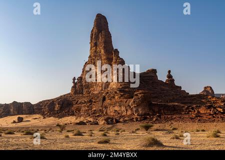 Giant pinnacle, Al Ula, Kingdom of Saudi Arabia, Middle East Stock ...