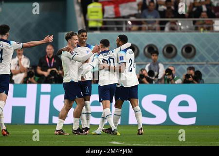 Jack GREALISH, Phil FODEN, Marcus RASHFORD, Callum WILSON in action ...