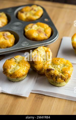 a High angle closeup of egg muffins Stock Photo - Alamy