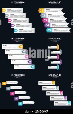 Vector infographics pack for business presentations Stock Vector Image ...