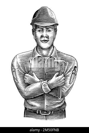 Engineer helmet hand drawn outline doodle icon. Hard hat vector sketch ...