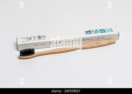 A mysmile teeth whitening tooth brush box Stock Photo - Alamy