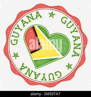 Guyana Star Flag. Guyanese Star Shape Flag. Country National Banner Icon Symbol Vector Flat ...