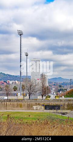 River Besós River Park in Sant Adriá del Besos, Barcelona, Catalunya ...