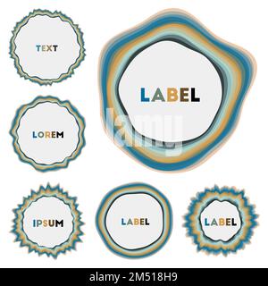 Round banners collection. Attractive circular backgrounds. Powerful ...