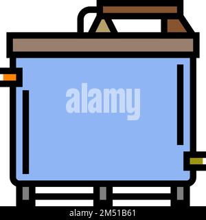 slurry tanks sulfide copper ore color icon vector illustration Stock ...
