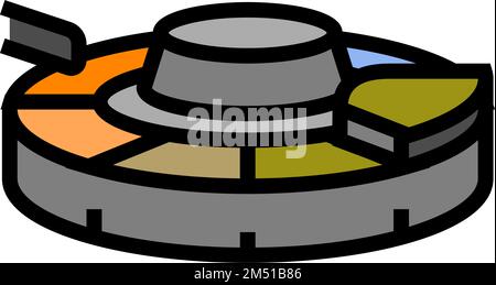 copper smelter cast anodes line icon vector illustration Stock Vector ...