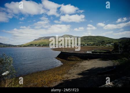A beautiful shot of the landscape at Connemara National Park in Ireland ...
