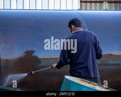 a person using a high-powered water Stock Photo - Alamy