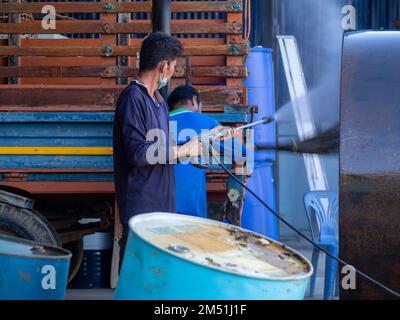 a person using a high-powered water Stock Photo - Alamy