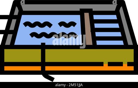 solvent extraction tanks copper color icon vector illustration Stock ...