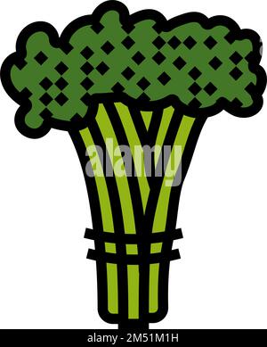 broccoli rabe color icon vector illustration Stock Vector Image & Art ...