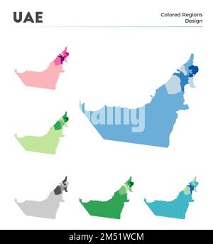 UAE map. Borders of UAE for your infographic. Vector country shape ...